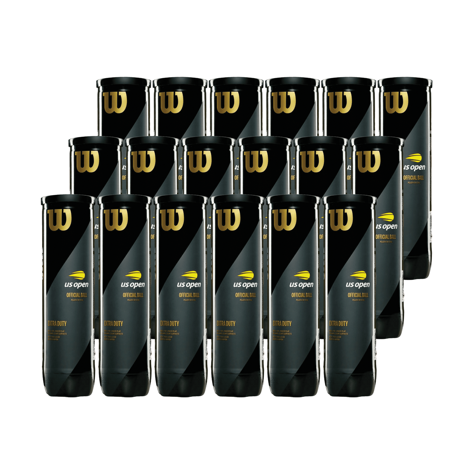 Wilson US Open 72 Balls (18 Tubes) - All Things Tennis ltd
