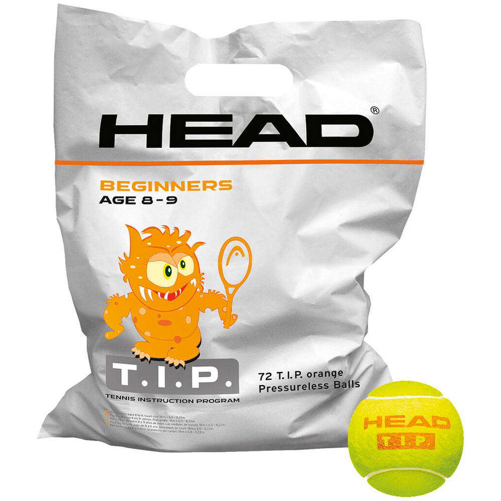 Head TIP Orange Trainer Tennis Balls - 6 Dozen Bucket 68.99 Head Tenni ...